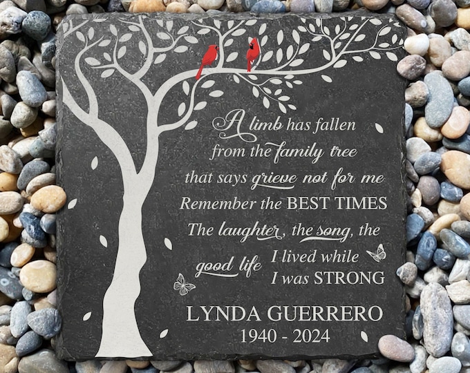 A Limb Has Fallen From the Family Tree Personalized Garden Slate ...