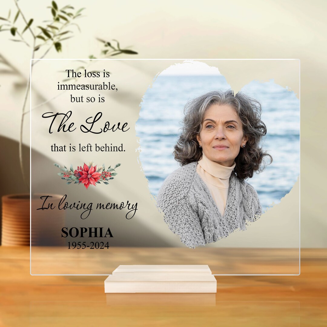 Personalized Memorial Gift, Photo Memorial, in Memory of Plaque ...
