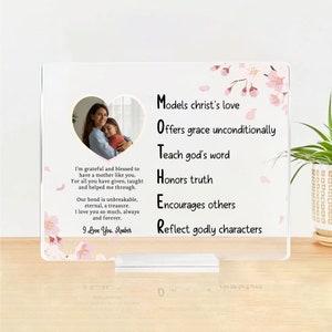 Personalized Gifts for Mom Plaque, Happy Mothers Day, Custom Unique ...