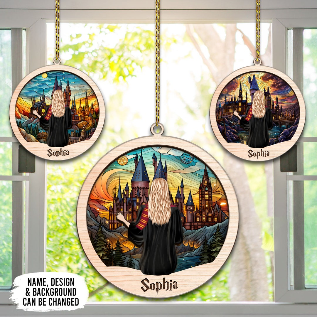 Personalized Wizard Ornament, Christmas Wizard Ornament, HP Wizard ...