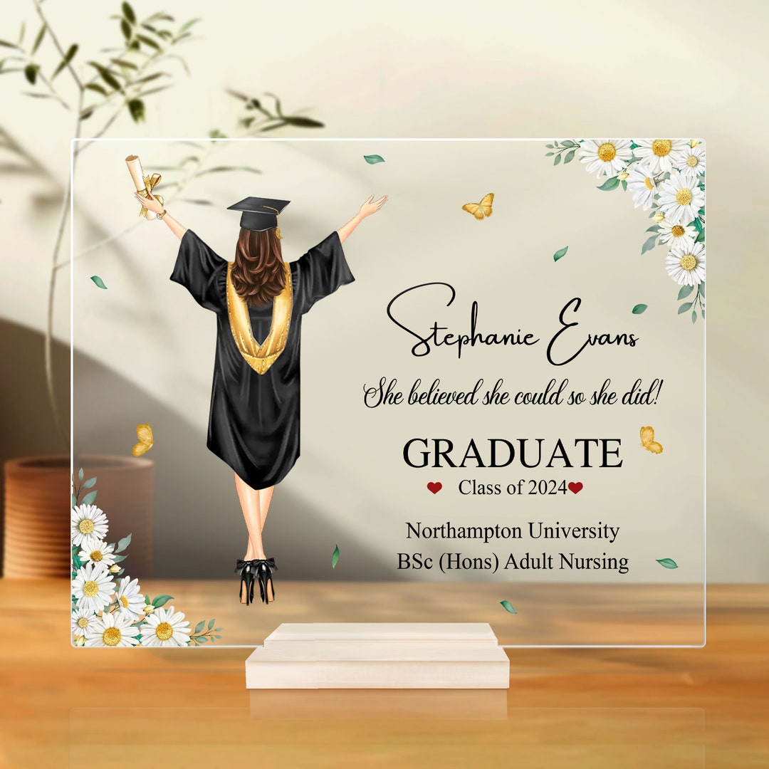 Personalized Graduation Plaque Sign, High School Graduation Gift, New ...