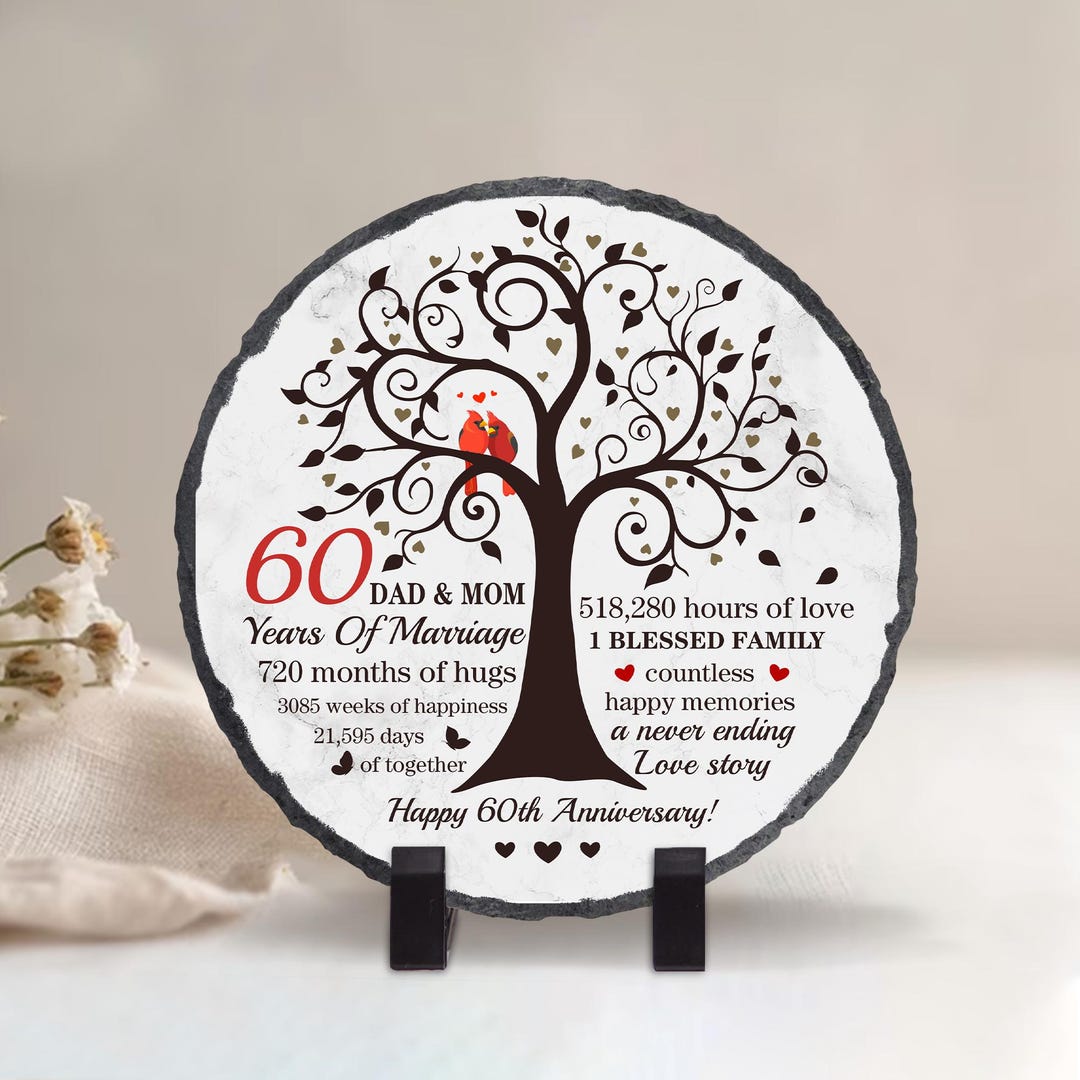 Personalized Anniversary Wedding Gifts for Parents, 50th, 60th ...