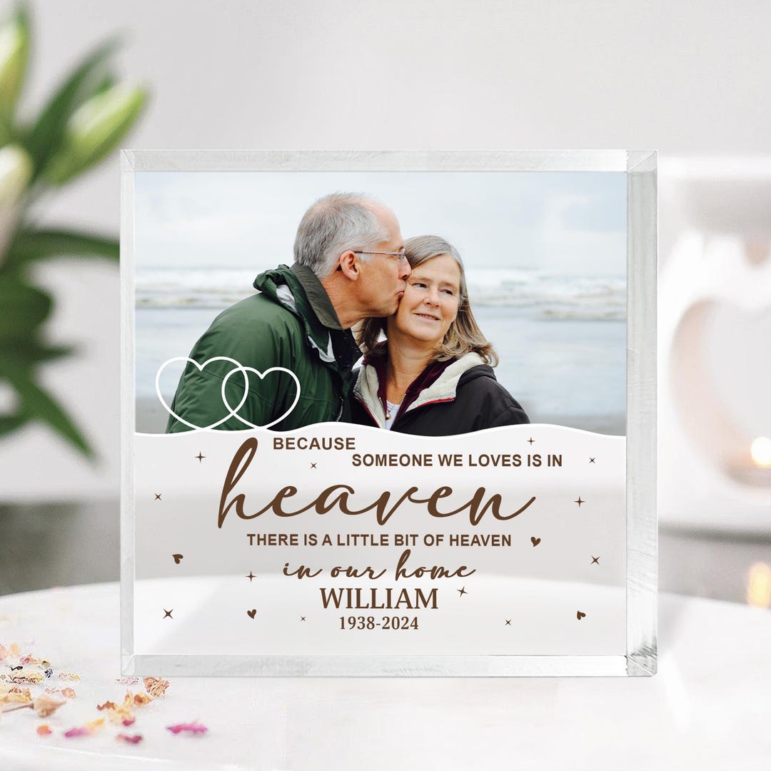 Personalized Memorial Acrylic Photo Block: Sympathy Gift - Etsy