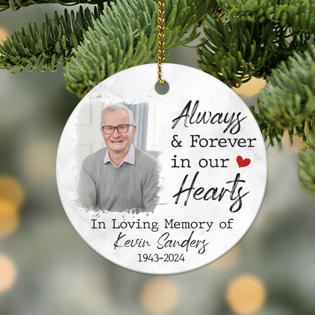 Personalized Memorial Christmas Ornament, in Loving Memory Ornament ...