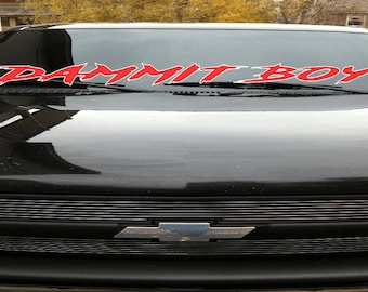 Dammit Boy Decal - Etsy