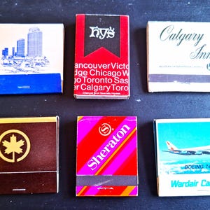 Lot of 12 Vintage Hotels and Airlines Matchbook Covers From Across ...
