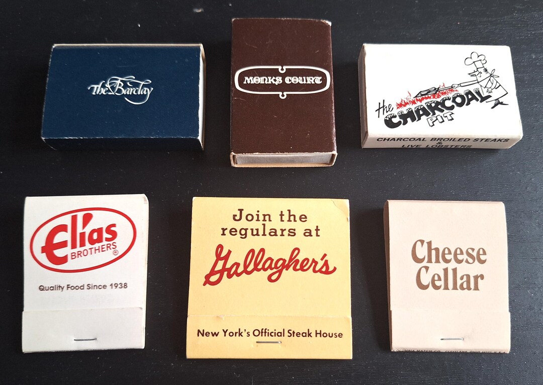Lot of 12 Vintage Restaurants, Bars, Business Matchbook Covers From U.S ...