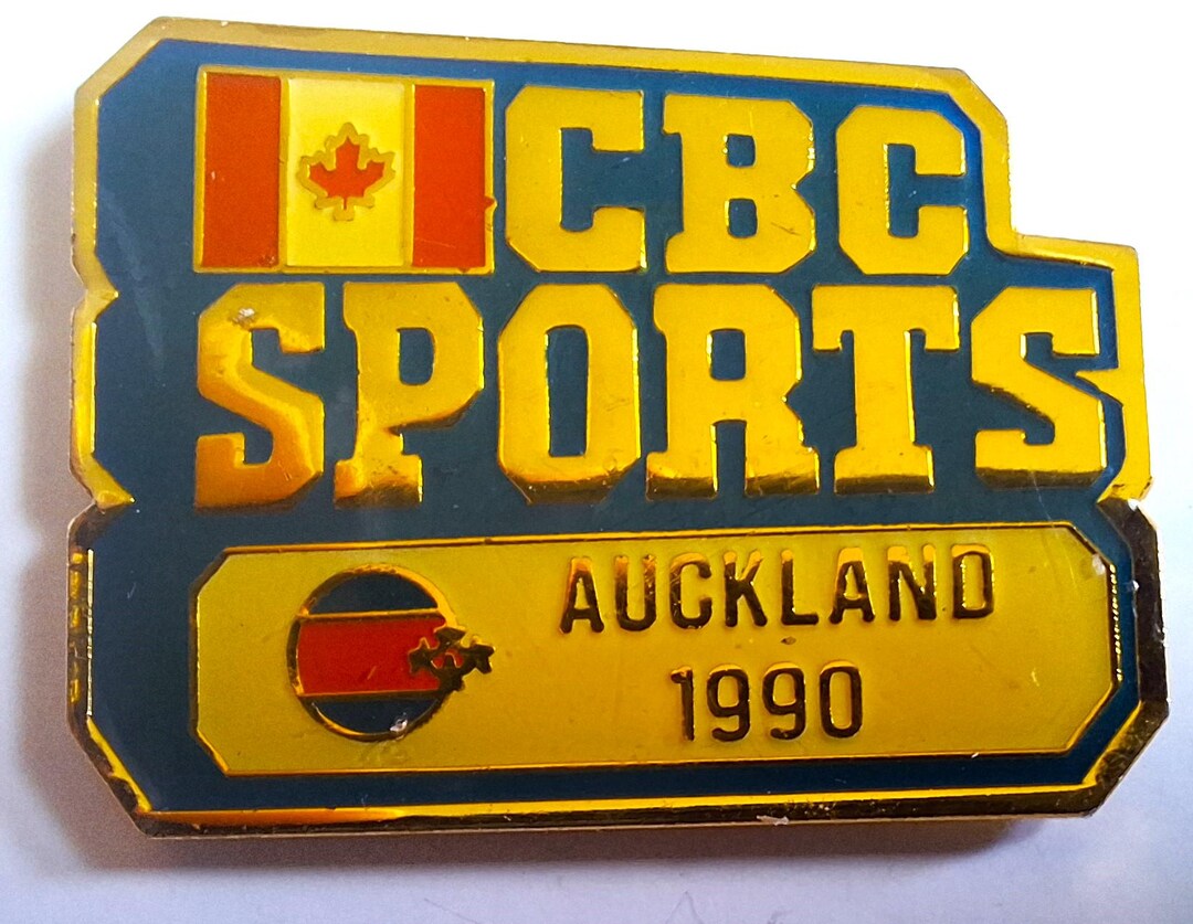 1990 Auckland New Zealand COMMONWEALTH Games CBC Tv Sports MEDIA Pin - Etsy