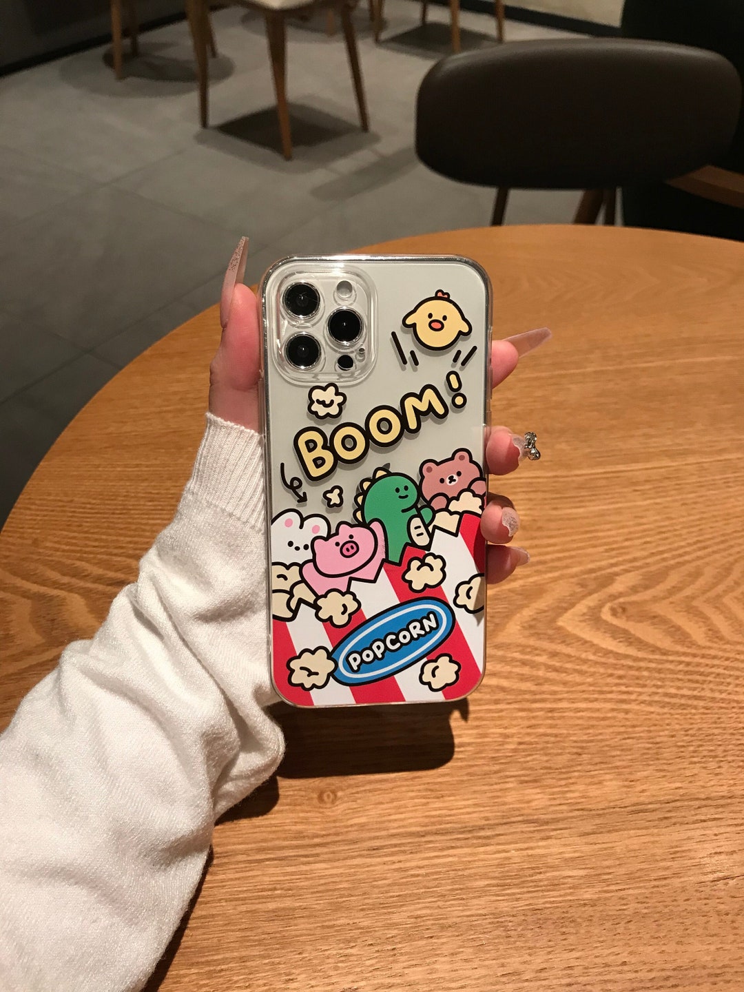 Cute Cartoon Popcorn Phone Case iPhone 15 14 13 12 11 Pro Max - Etsy