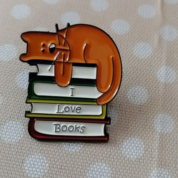 Enamel Cat Pin - Etsy
