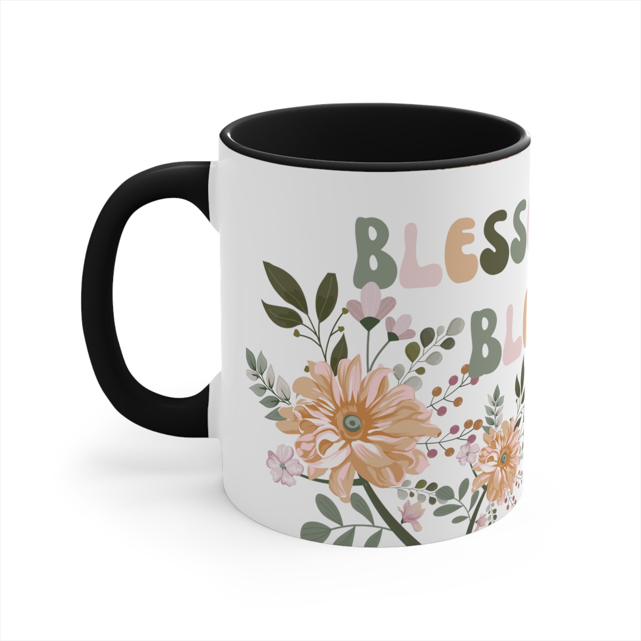 Christian Mug, Jesus, Blessed With Ichthys Symbol, Coffe Mug, Teacup ...