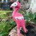 Hand-carved Wooden Flamingo | Nordic Style Ornament | Unique Birthday ...