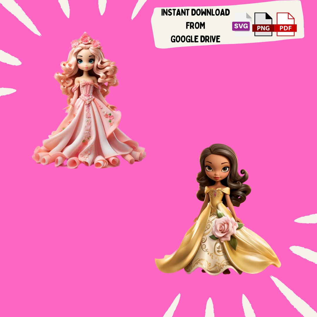 Barbie High-resolution Digital Clipart Collection - 30 Unique Designs ...