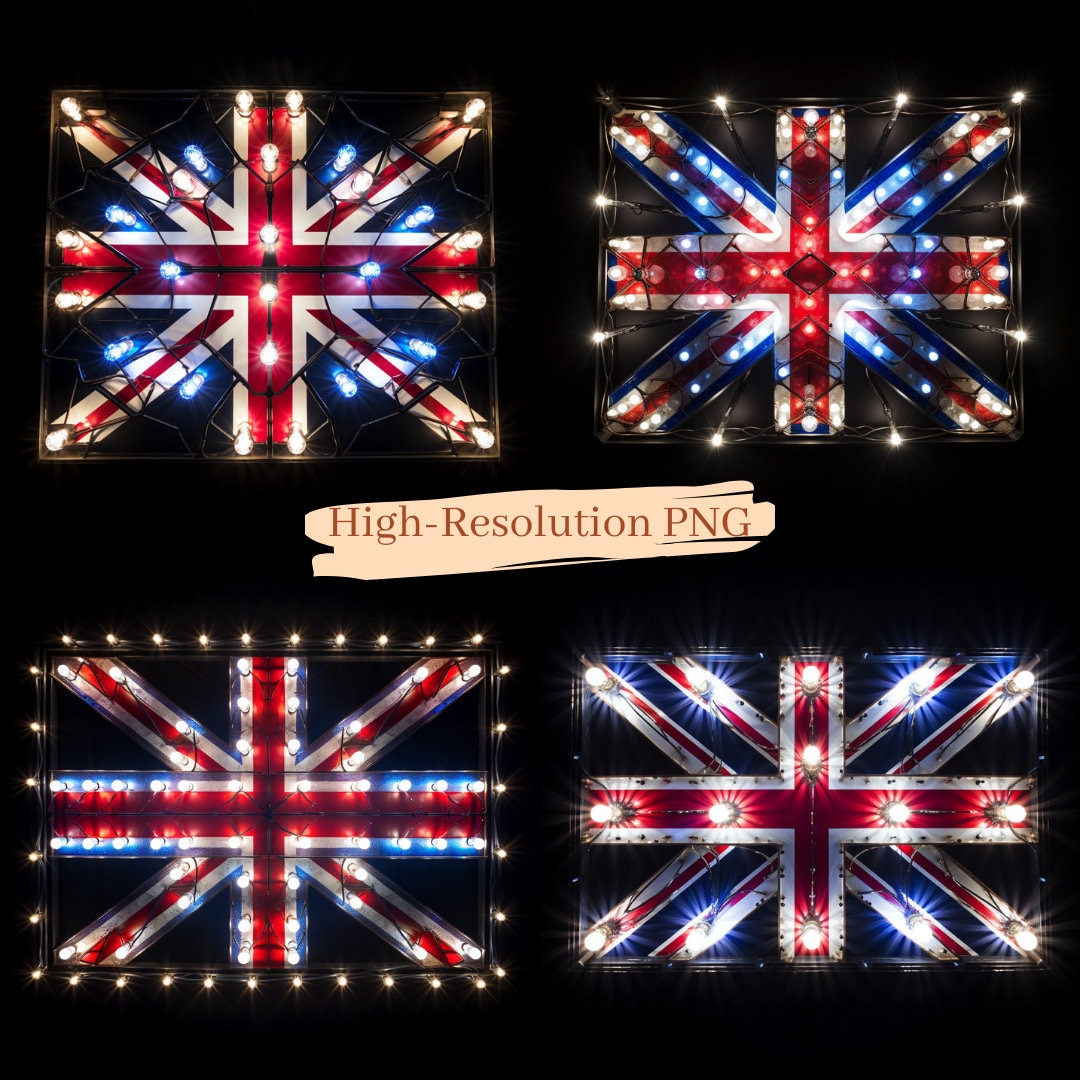 Union Jack Marquee Lights: UK Flag Digital Design - United Kingdom - 4 ...