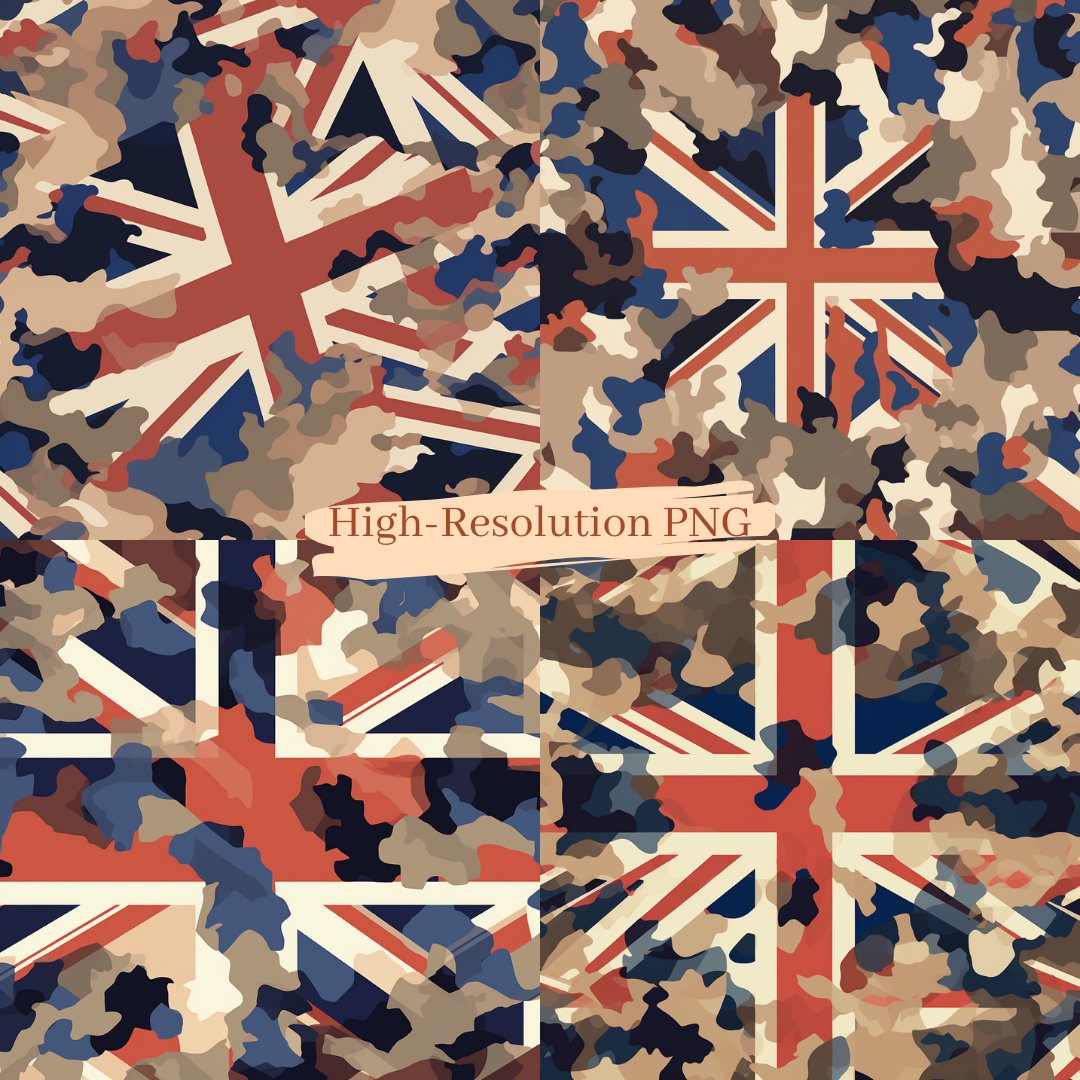 Military Union Jack Design - Camouflage Interpretation of the UK Flag ...