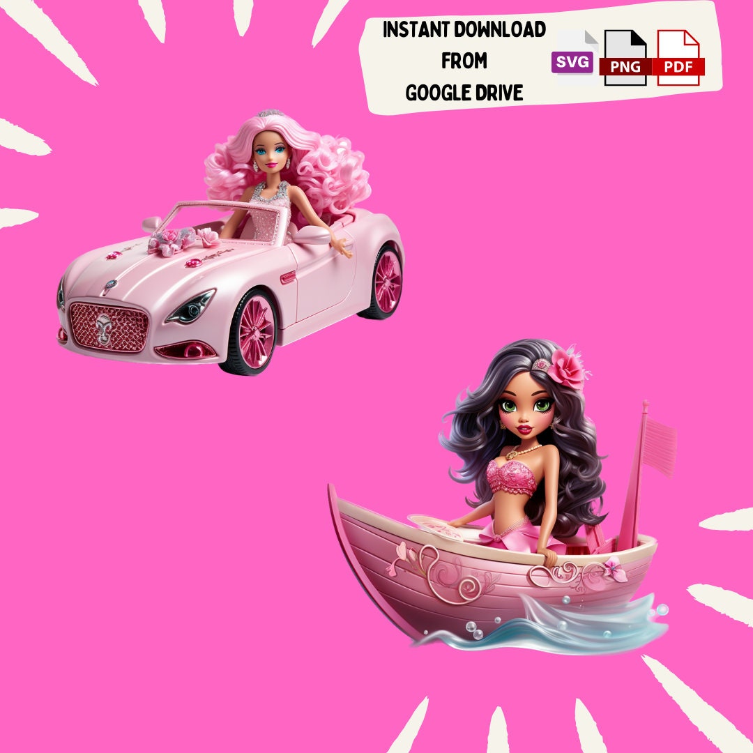 Barbie High-resolution Digital Clipart Collection - 30 Unique Designs ...