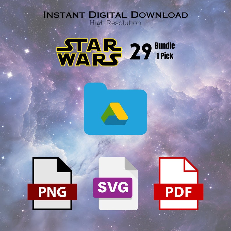 Star Wars High-resolution Digital Clipart Collection in SVG, PNG, PDF ...
