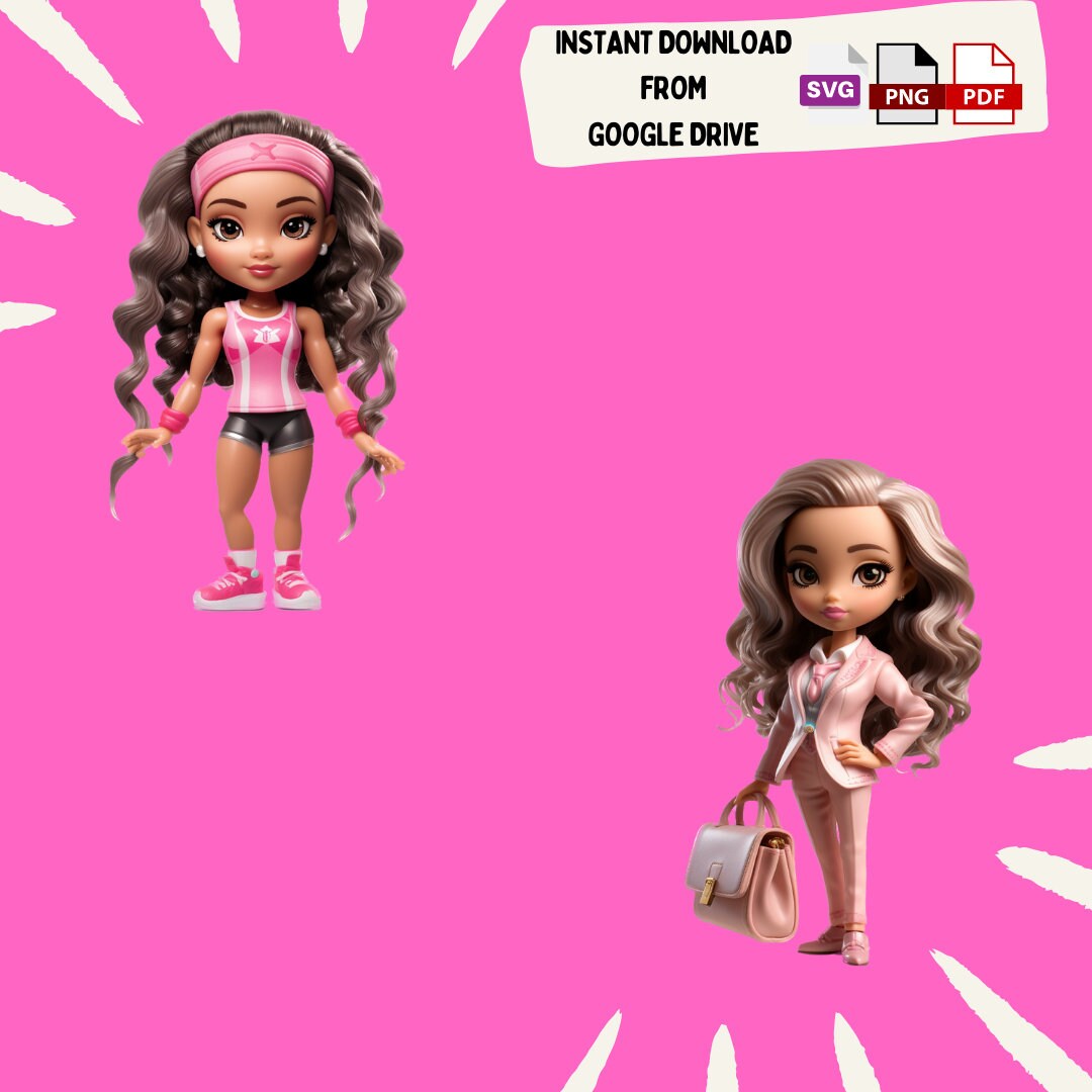 Barbie High-resolution Digital Clipart Collection - 30 Unique Designs ...