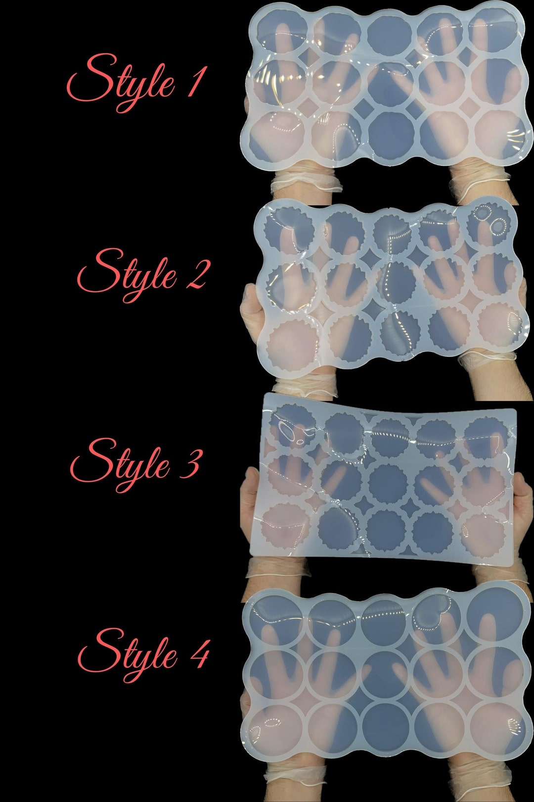 Geode & Circle Magnet Silicone Mold 4 Options Multiple 15 - Etsy