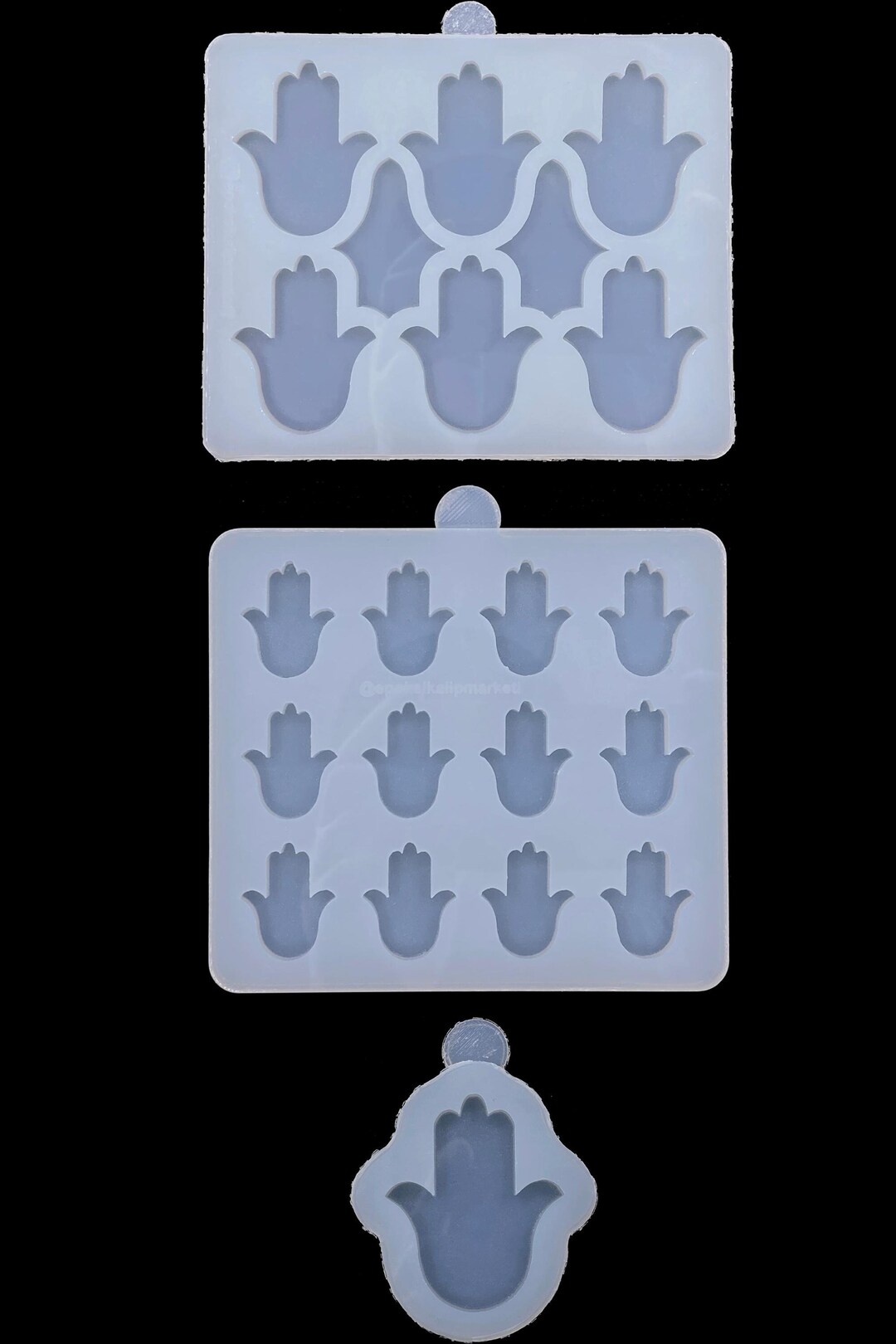 The Hamsa Hand Mold. 1 / 6 / 12 Pieces in 1 Mold. & for Resin Keychain ...