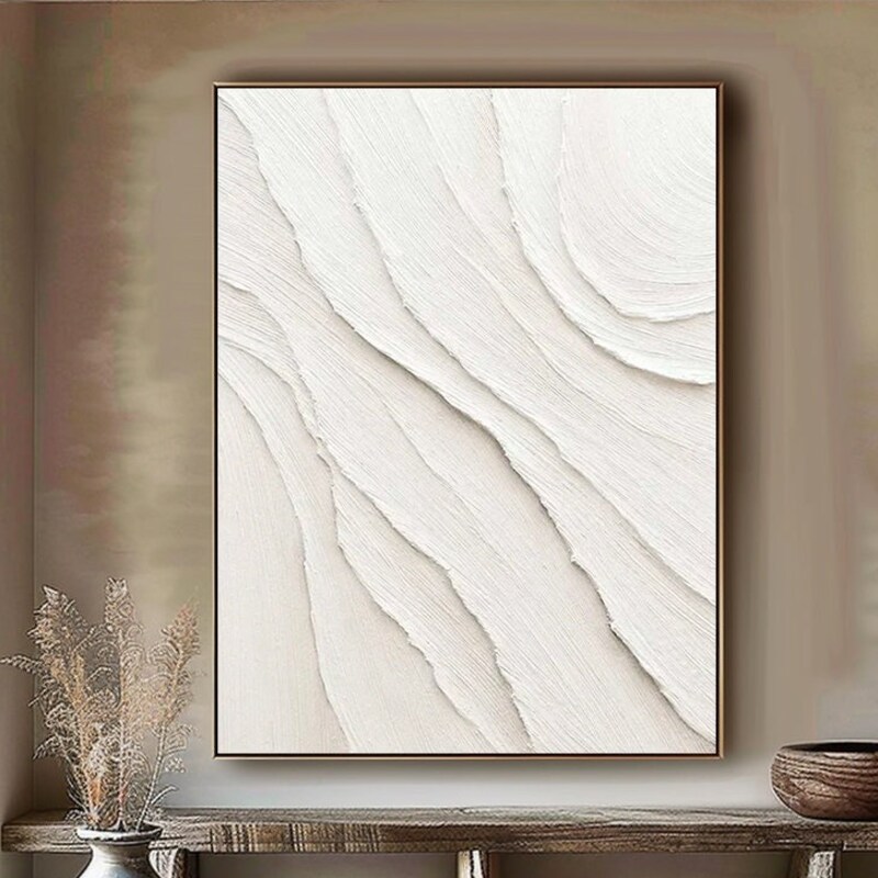 White Canvas Art - Etsy