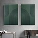 Set of 2 Green Abstract Painting Set of 2 Green Textured Wall - Etsy