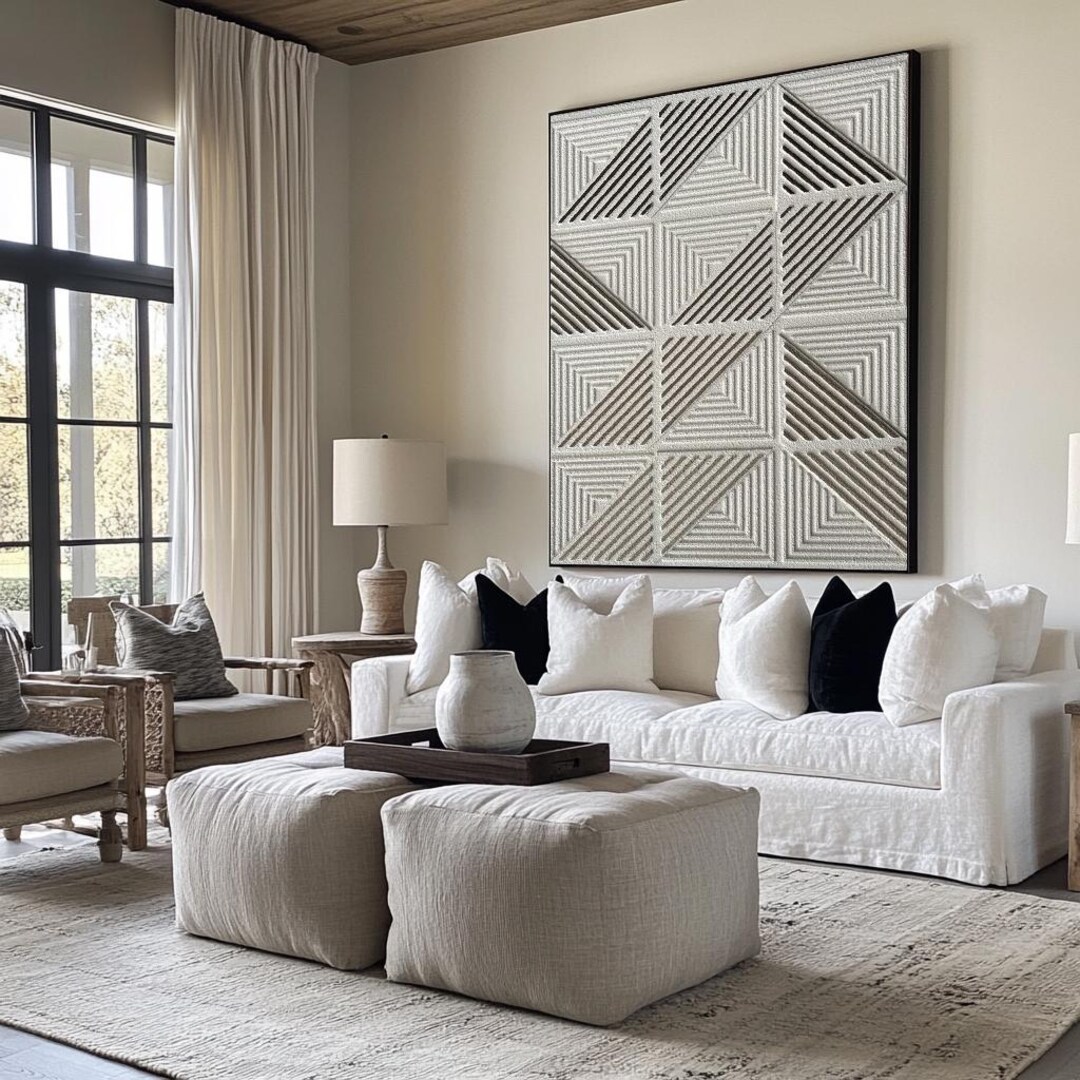 Geometric Texture Art, Geometric Shapes Abstract Art, Beige Brown Art ...