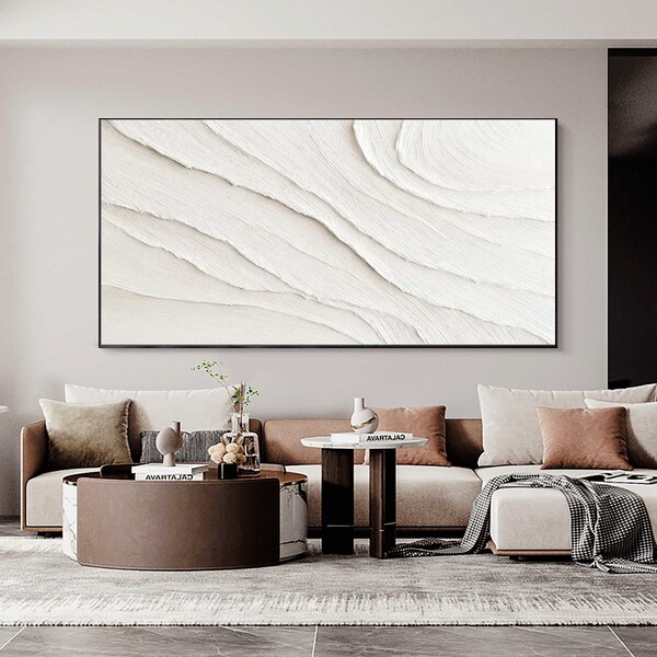 White Canvas Art - Etsy