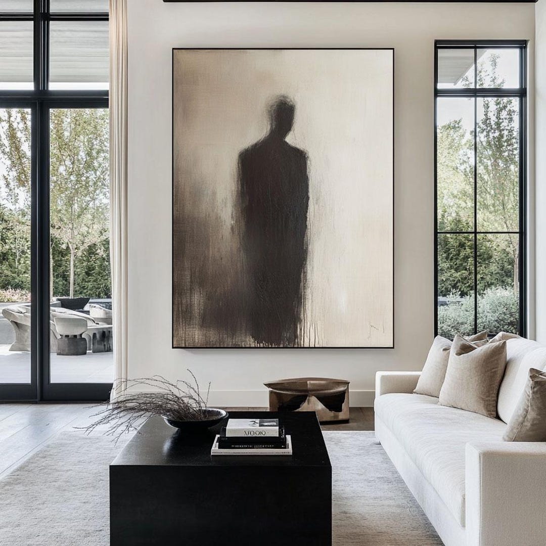 Human Figure Abstract Art, Black Human Figure Art, Monochrome Human ...