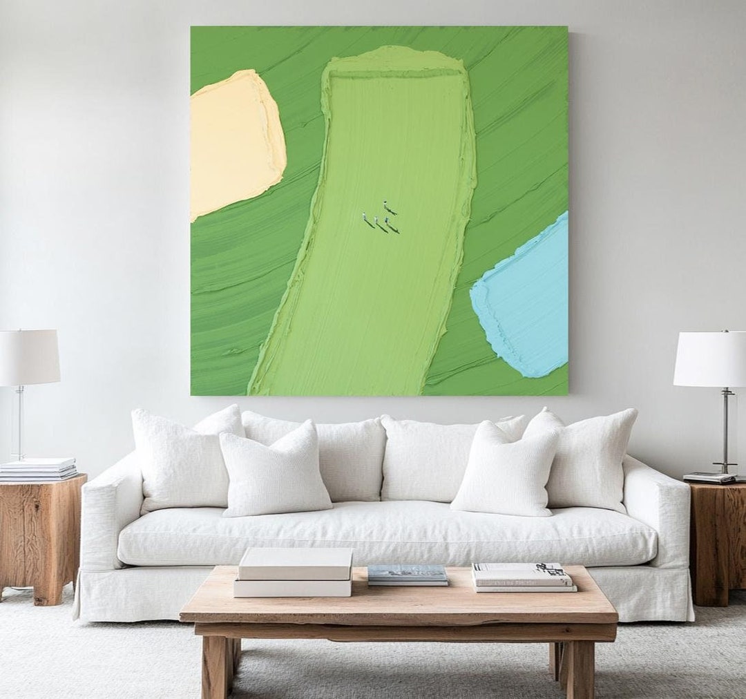 Green Abstract Art,green 3D Texture Art,figure Wall Art,figure Abstract ...