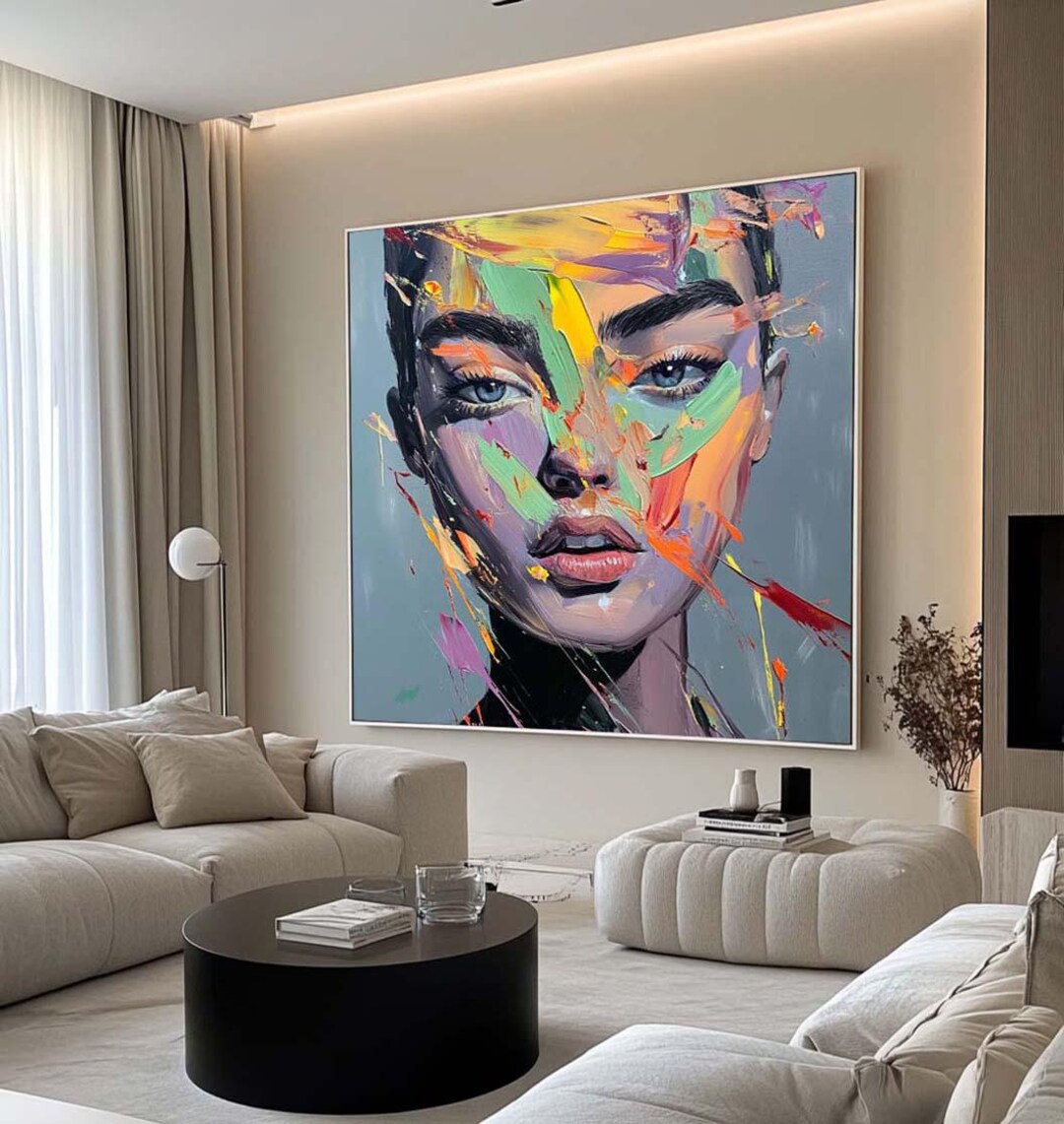 Human Face Abstract Art,graffiti Art,handmade Art,colorful Human Face ...