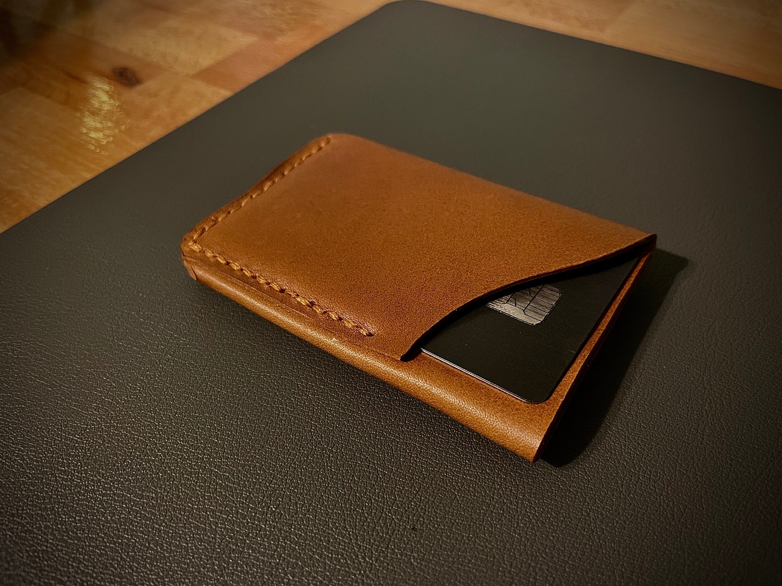 Minimalist Leather Wrap Wallet - Etsy