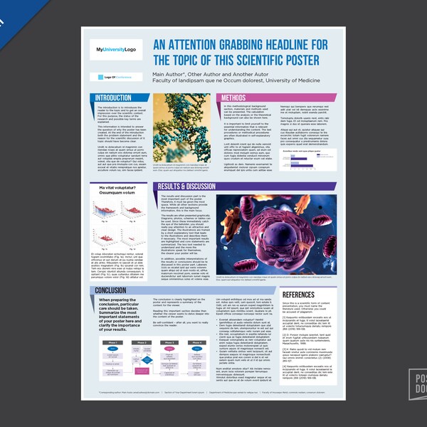 Scientific Research Poster Template - Etsy