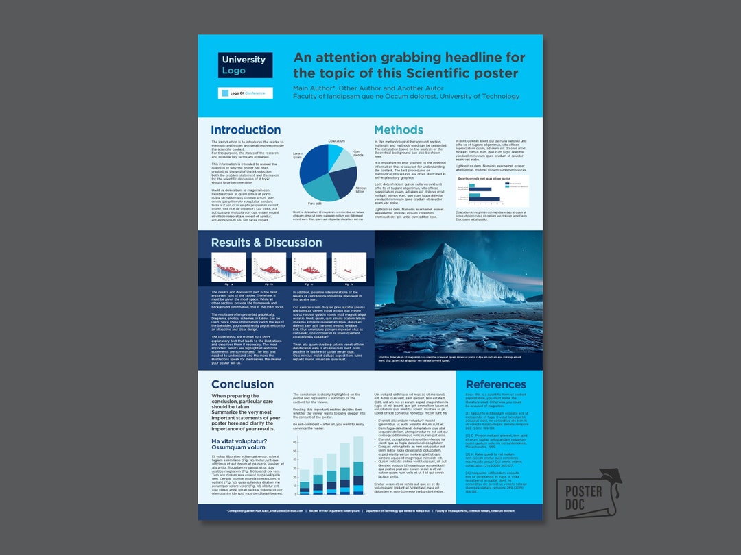 Scientific Poster Powerpoint Template - Academic Poster - Scientific ...