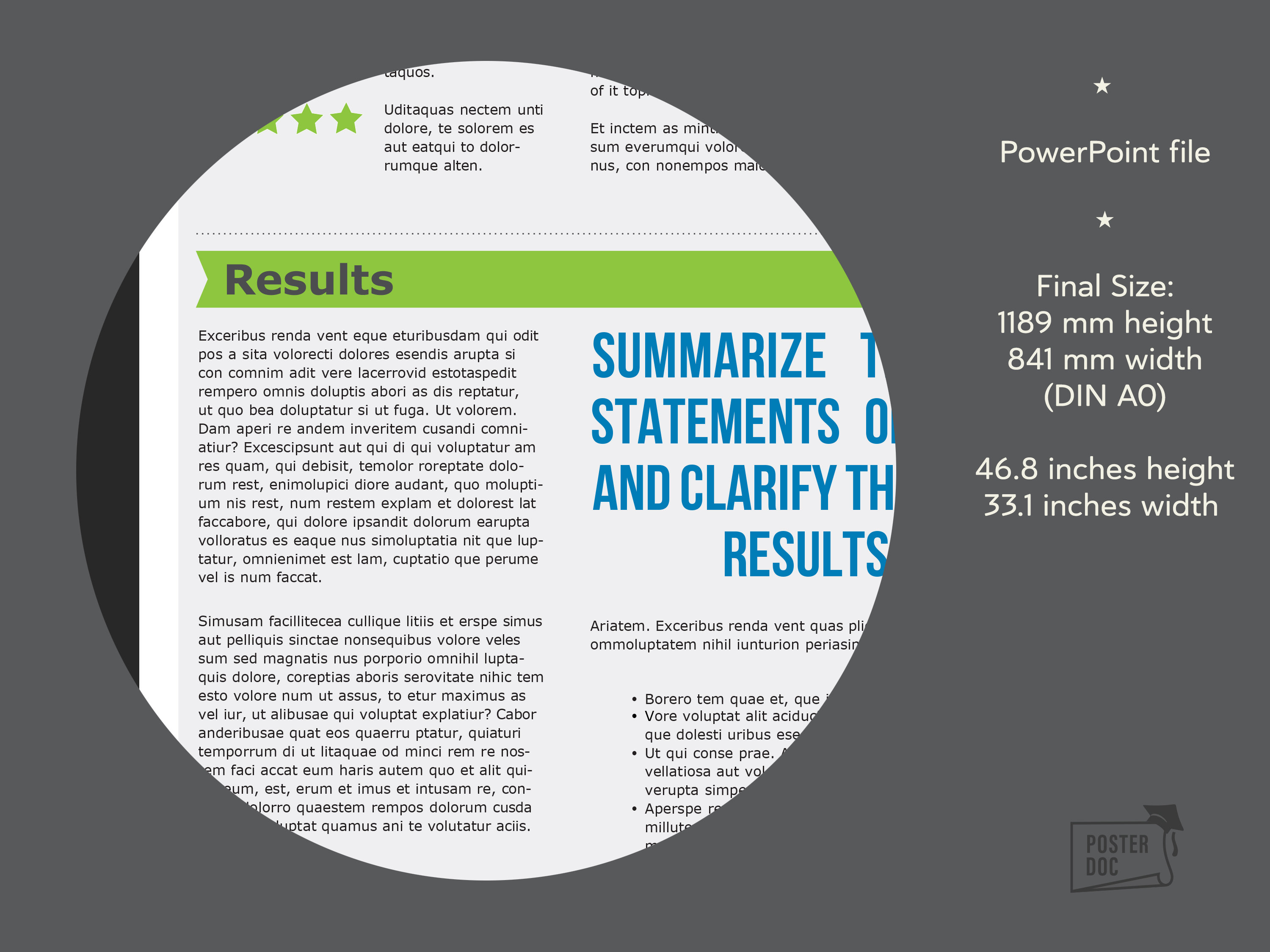 Scientific Poster Powerpoint Template - DIN A0 Portrait Format - Etsy