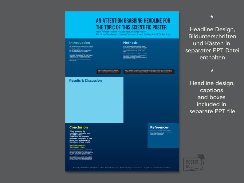 Scientific Poster Powerpoint Template - Academic Poster - Scientific ...