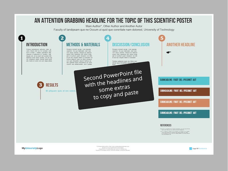 Scientific Poster Powerpoint Template - Etsy