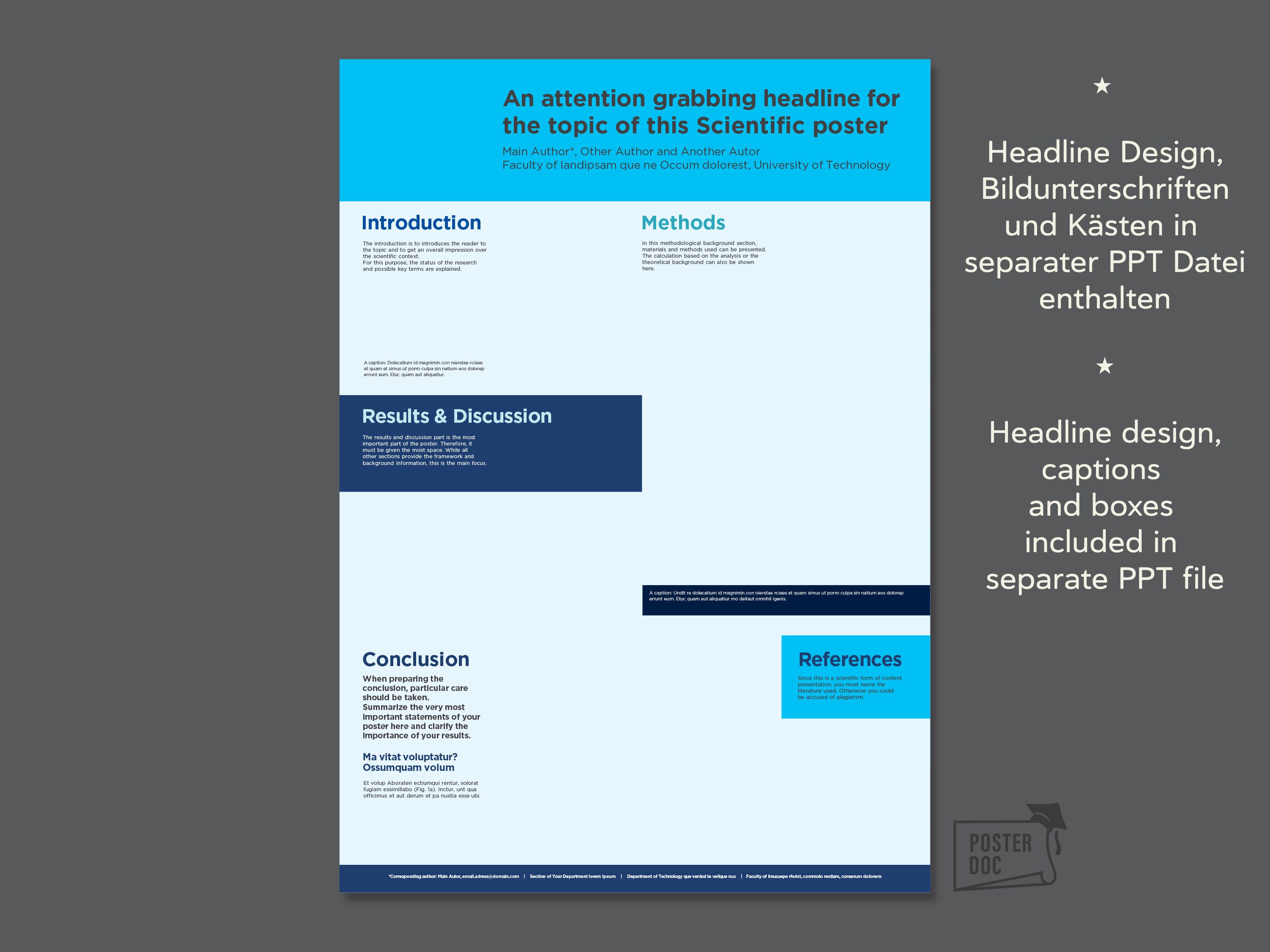 Scientific Poster Powerpoint Template - Academic Poster - Scientific ...