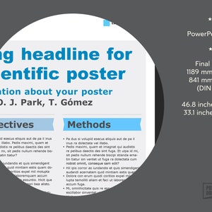 Scientific Poster Powerpoint Template - DIN A0 Portrait Format - Etsy
