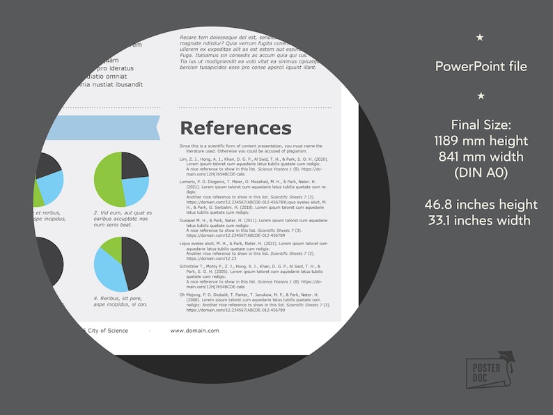 Scientific Poster Powerpoint Template - DIN A0 Portrait Format - Etsy