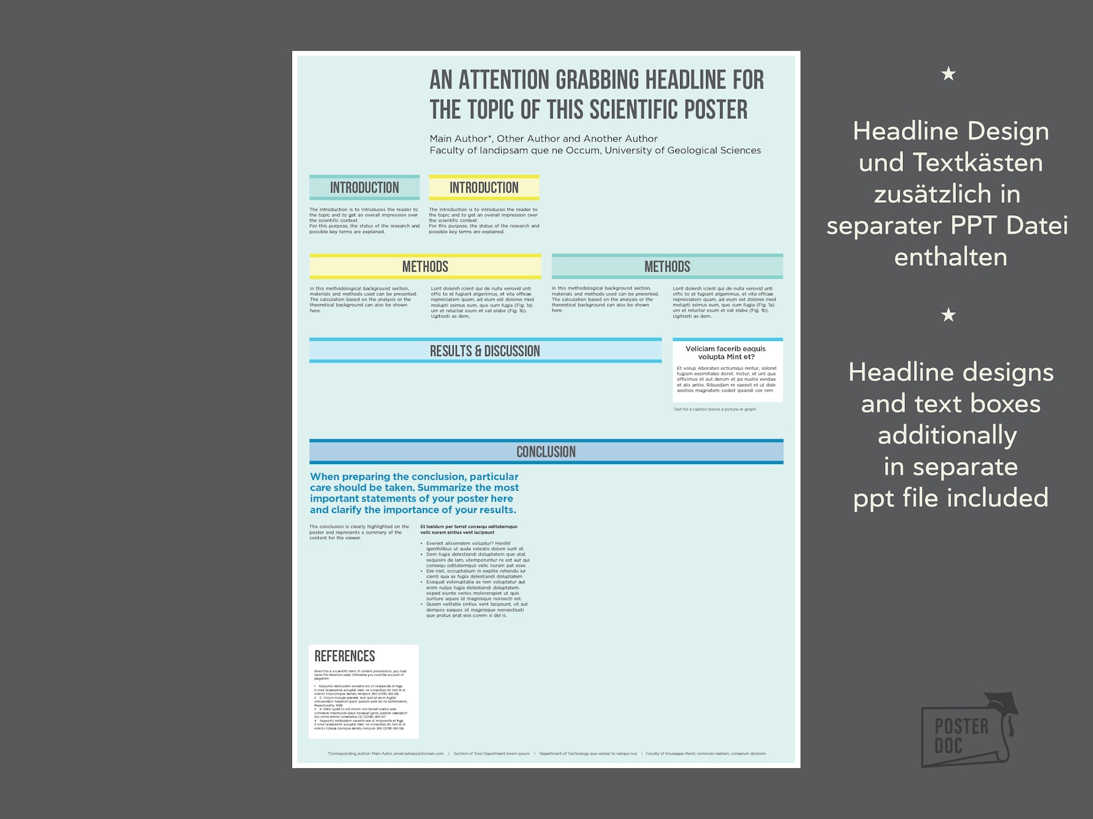 Scientific Poster Template - Research Poster Powerpoint Template ...