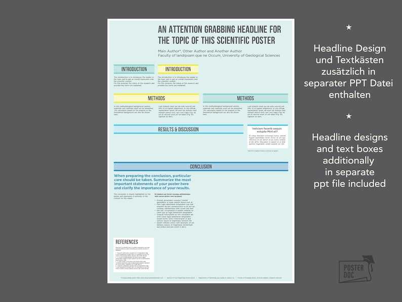 Scientific Poster Template - Research Poster Powerpoint Template ...