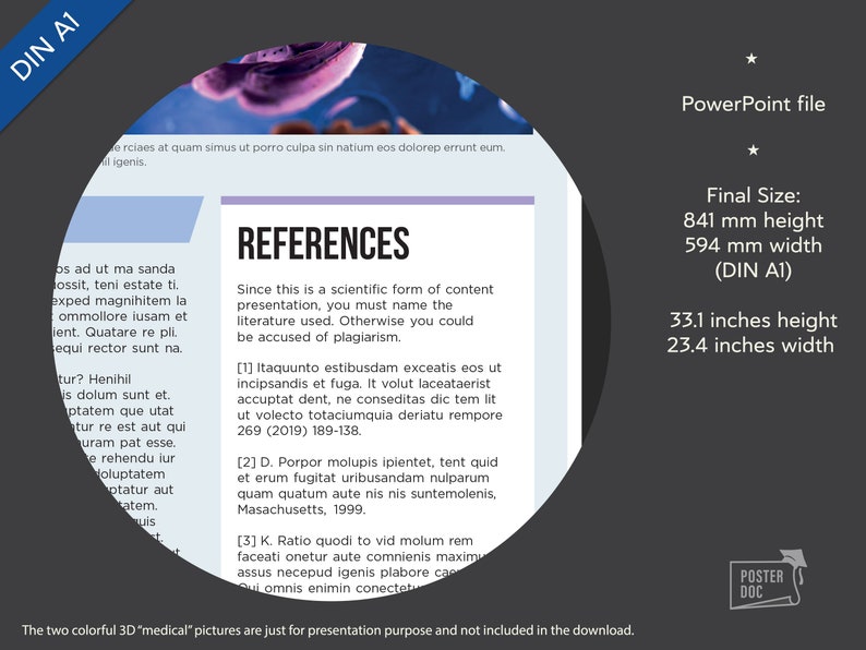 Research Poster Powerpoint Template DIN A1 - Academic Poster ...