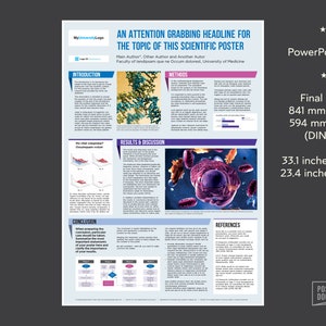Research Poster Powerpoint Template DIN A1 - Academic Poster ...