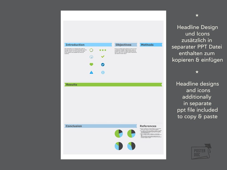 Scientific Poster Powerpoint Template - DIN A0 Portrait Format - Etsy