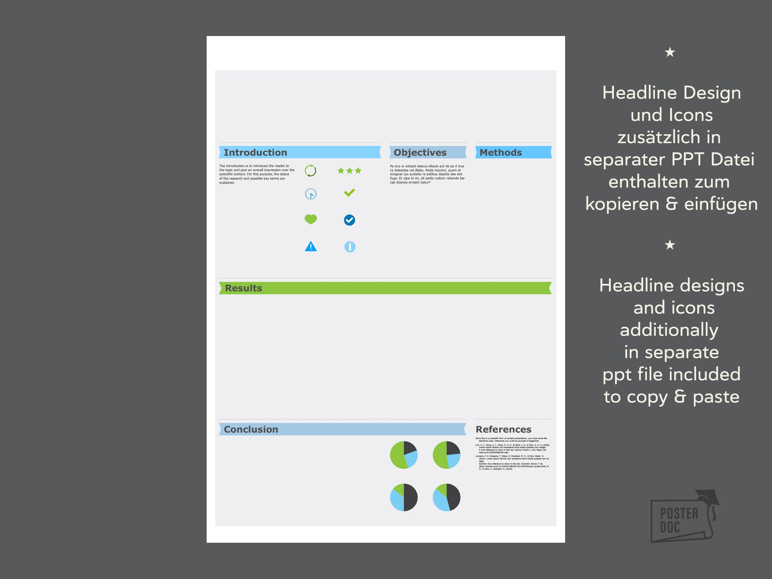 Scientific Poster Powerpoint Template - DIN A0 Portrait Format - Etsy