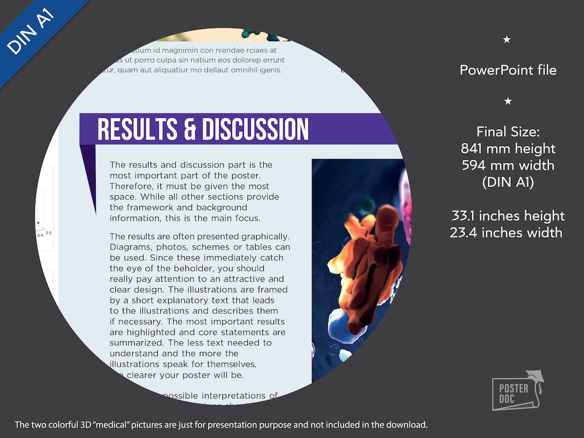 Research Poster Powerpoint Template DIN A1 - Academic Poster ...