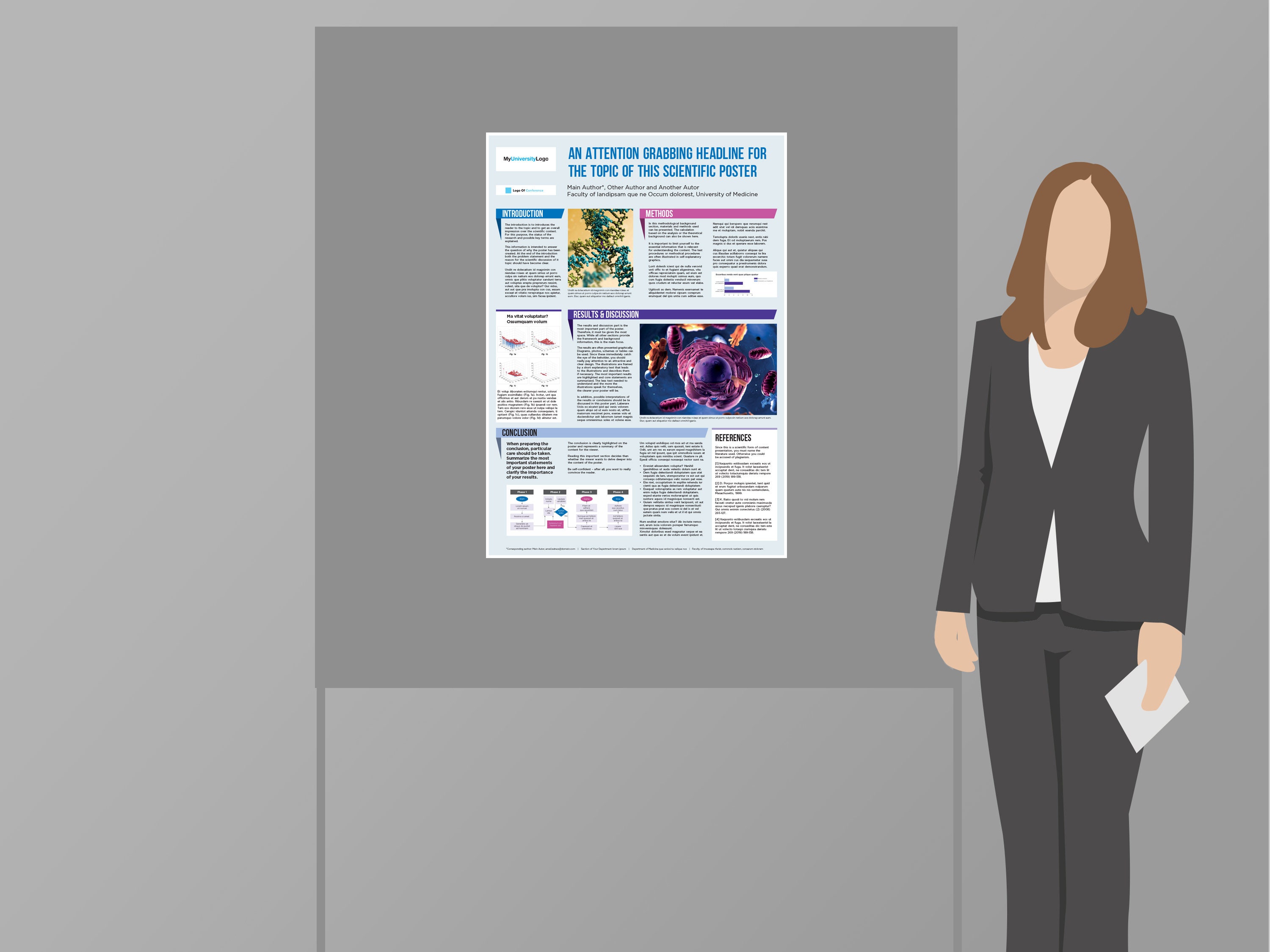 Research Poster Powerpoint Template DIN A1 - Academic Poster ...