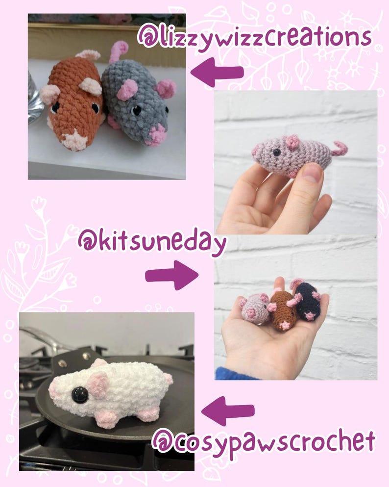 Baby Rat Crochet Pattern PDF / Quick and Easy Pattern - Etsy