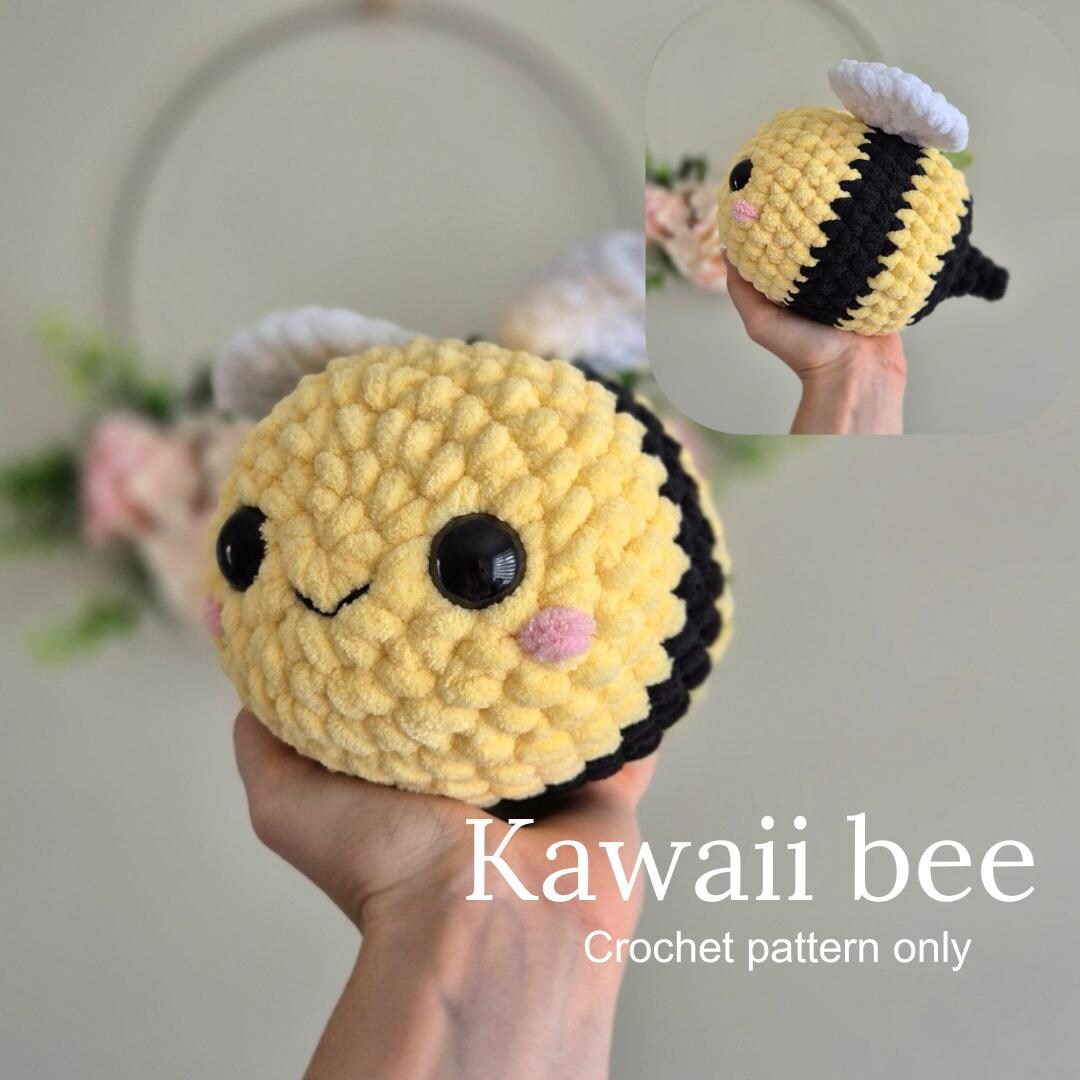 Kawaii Crochet Bee - Crochet Pattern Only - Etsy